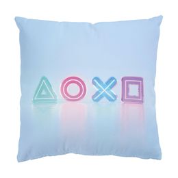 Bilderwelten Dekokissen Kissenbezug bunt Neon Art - Neon Dreieck Kreis X Quadrat - Bett Couch Sofakissen Bezug & F&uuml;llung in 40x40 50x50 60x60