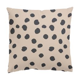 Bilderwelten Dekokissen beige Abstrakt - Macchiato Punkte - Punkte Sofakissen Bezug & F&uuml;llung in 40x40 50x50 60x60