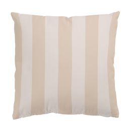 Bilderwelten Dekokissen Kissenbezug beige Abstrakt - Macchiato Gro&szlig;e Streifen - Streifen Sofakissen Bezug & F&uuml;llung in 40x40 50x50 60x60