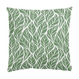 Bilderwelten Dekokissen gr&uuml;n Abstrakt - Nat&uuml;rliches Muster gro&szlig;e Bl&auml;tter Gr&uuml;n - Bett Couch Sofakissen Bezug & F&uuml;llung in 40x40 50x50 60x60