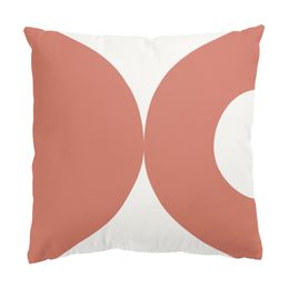 Bilderwelten Dekokissen Kissenbezug rosa Abstrakt - Moderne Muster Halbkreis und Bogen - Geometrisch Sofakissen Bezug & F&uuml;llung in 40x40 50x50 60x60