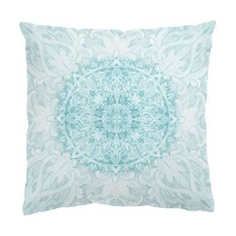 Bilderwelten Dekokissen Kissenbezug t&uuml;rkis originell Orientalisch Aquarell - Mandala t&uuml;rkis - Ornamente Sofakissen Bezug & F&uuml;llung in 40x40 50x50 60x60