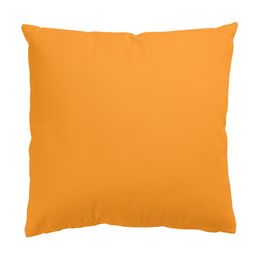 Bilderwelten Dekokissen Kissenbezug orange Unifarben - Mango - Bett Couch Sofakissen Bezug & F&uuml;llung in 40x40 50x50 60x60
