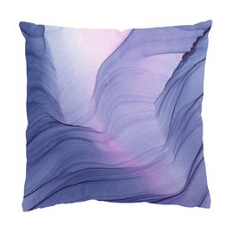 Bilderwelten Dekokissen Kissenbezug violett Abstrakt - Meliertes Violett - Bett Couch Sofakissen Bezug & F&uuml;llung in 40x40 50x50 60x60