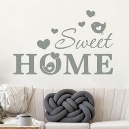Bilderwelten Wandtattoo Tiere modern selbstklebend Wandaufkleber - Sweet Home V&ouml;glein - V&ouml;gel Wohnzimmer Schlafzimmer