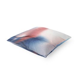 Bilderwelten Dekokissen Kissenbezug rot Abstrakt - Melierter Farbtanz in Blau mit Rot - Bett Couch Sofakissen Bezug & F&uuml;llung in 40x40 50x50 60x60