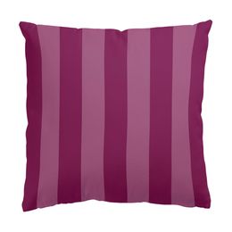 Bilderwelten Dekokissen Kissenbezug pink modern - L&auml;ngsstreifen in Fuchsia II - Streifen Sofakissen Bezug & F&uuml;llung in 40x40 50x50 60x60