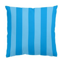 Bilderwelten Dekokissen Kissenbezug blau modern - L&auml;ngsstreifen in Enzian II - Streifen Sofakissen Bezug & F&uuml;llung in 40x40 50x50 60x60