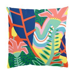 Bilderwelten Dekokissen Kissenbezug bunt Blumen Pop Art - Kandiertes Blumenbeet II - Bett Couch Sofakissen Bezug & F&uuml;llung in 40x40 50x50 60x60