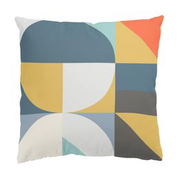Bilderwelten Dekokissen Kissenbezug bunt modern - Geometrische Formen in Bunt - Geometrisch Sofakissen Bezug & F&uuml;llung in 40x40 50x50 60x60