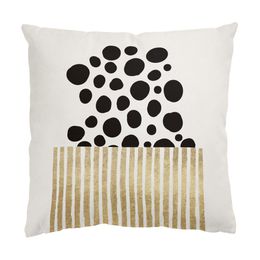 Bilderwelten Dekokissen Kissenbezug gold originell modern - Geometrische Punkte II - Bett Couch Sofakissen Bezug & F&uuml;llung in 40x40 50x50 60x60