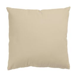 Bilderwelten Dekokissen beige Unifarben - Humble Hummus - Bett Couch Sofakissen Bezug & F&uuml;llung in 40x40 50x50 60x60