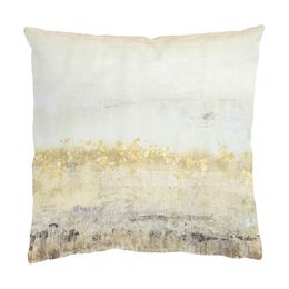 Bilderwelten Dekokissen weiss originell Abstrakt - Goldene Farbfelder II - Bett Couch Sofakissen Bezug & F&uuml;llung in 40x40 50x50 60x60