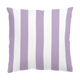 Bilderwelten Dekokissen violett modern - L&auml;ngsstreifen in Lavendel - Streifen Sofakissen Bezug & F&uuml;llung in 40x40 50x50 60x60