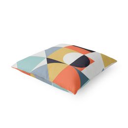 Bilderwelten Dekokissen bunt modern - Geometrische Formen in Bunt II - Geometrisch Sofakissen Bezug & F&uuml;llung in 40x40 50x50 60x60