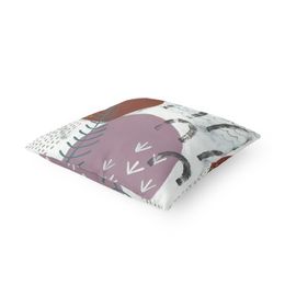 Bilderwelten Dekokissen Kissenbezug violett originell Abstrakt - Karneval der Formen in Beere II - Bett Couch Sofakissen Bezug & F&uuml;llung in 40x40 50x50 60x60