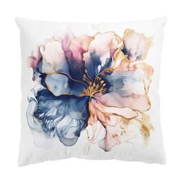 Bilderwelten Dekokissen Kissenbezug pastell originell modern - Goldene Bl&uuml;te im Farbenmeer - Bett Couch Sofakissen Bezug & F&uuml;llung in 40x40 50x50 60x60
