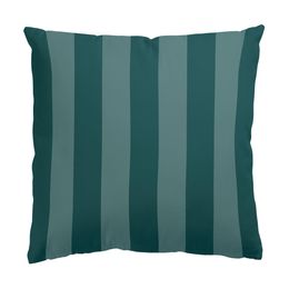 Bilderwelten Dekokissen petrol modern - L&auml;ngsstreifen in Dunkler Jade II - Streifen Sofakissen Bezug & F&uuml;llung in 40x40 50x50 60x60