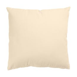 Bilderwelten Dekokissen Kissenbezug beige Unifarben - Cr&egrave;me - Bett Couch Sofakissen Bezug & F&uuml;llung in 40x40 50x50 60x60