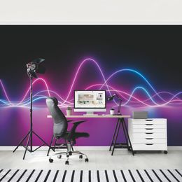 Bilderwelten Fototapete Neonwellen