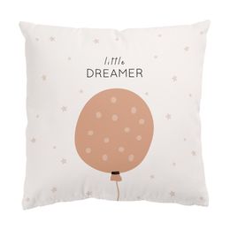 Bilderwelten Dekokissen Kissenbezug beige Spr&uuml;che Illustration - Boho Luftballon - Little dreamer - Spr&uuml;che Sofakissen Bezug & F&uuml;llung in 40x40 50x50 60x60