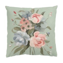 Bilderwelten Dekokissen pastell Blumen Landhaus - Bouquet in Pastell II - Bett Couch Sofakissen Bezug & F&uuml;llung in 40x40 50x50 60x60