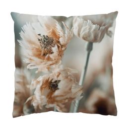 Bilderwelten Dekokissen pastell Blumen modern - Blumen Nahaufnahme - Bett Couch Sofakissen Bezug & F&uuml;llung in 40x40 50x50 60x60