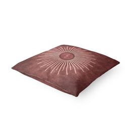Bilderwelten Dekokissen braun Spirituell Vintage - Boho Sonne II - Retro Sofakissen Bezug & F&uuml;llung in 40x40 50x50 60x60