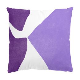 Bilderwelten Dekokissen violett originell Pop Art - Formen in Farbe - Violett Mix II - Bett Couch Sofakissen Bezug & F&uuml;llung in 40x40 50x50 60x60