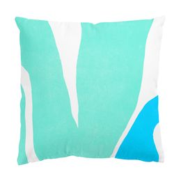 Bilderwelten Dekokissen t&uuml;rkis originell Pop Art - Formen in Farbe - Pastell T&uuml;rkis Blau - Bett Couch Sofakissen Bezug & F&uuml;llung in 40x40 50x50 60x60