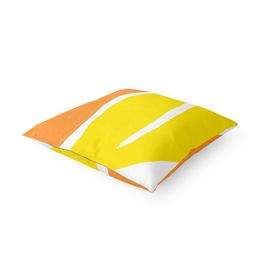 Bilderwelten Dekokissen orange originell Pop Art - Formen in Farbe - Orange Gelb - Bett Couch Sofakissen Bezug & F&uuml;llung in 40x40 50x50 60x60