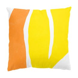 Bilderwelten Dekokissen Kissenbezug orange originell Pop Art - Formen in Farbe - Orange Gelb - Bett Couch Sofakissen Bezug & F&uuml;llung in 40x40 50x50 60x60