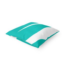 Bilderwelten Dekokissen t&uuml;rkis originell Pop Art - Formen in Farbe - T&uuml;rkis - Bett Couch Sofakissen Bezug & F&uuml;llung in 40x40 50x50 60x60
