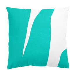 Bilderwelten Dekokissen Kissenbezug t&uuml;rkis originell Pop Art - Formen in Farbe - T&uuml;rkis - Bett Couch Sofakissen Bezug & F&uuml;llung in 40x40 50x50 60x60