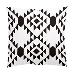 Bilderwelten Dekokissen schwarz Unifarben - Ethnomuster Volk der Griechen - Bett Couch Sofakissen Bezug & F&uuml;llung in 40x40 50x50 60x60