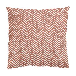 Bilderwelten Dekokissen Kissenbezug rot Abstrakt - Ethno Muster ZickZack Linien - Bett Couch Sofakissen Bezug & F&uuml;llung in 40x40 50x50 60x60