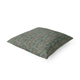 Bilderwelten Dekokissen gr&uuml;n Tropisch - Ethno Safari Bl&auml;tterranken - Bett Couch Sofakissen Bezug & F&uuml;llung in 40x40 50x50 60x60
