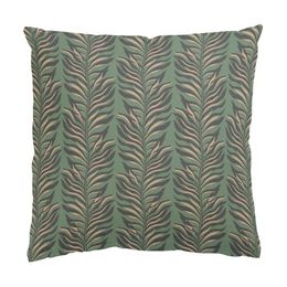 Bilderwelten Dekokissen Kissenbezug gr&uuml;n Tropisch - Ethno Safari Bl&auml;tterranken - Bett Couch Sofakissen Bezug & F&uuml;llung in 40x40 50x50 60x60
