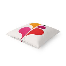 Bilderwelten Dekokissen rot originell Abstrakt - Abstrakte Farbblasen - Bett Couch Sofakissen Bezug & F&uuml;llung in 40x40 50x50 60x60