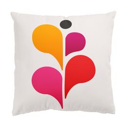 Bilderwelten Dekokissen Kissenbezug rot originell Abstrakt - Abstrakte Farbblasen - Bett Couch Sofakissen Bezug & F&uuml;llung in 40x40 50x50 60x60