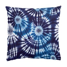 Bilderwelten Dekokissen Kissenbezug blau Abstrakt - Blaues Batik Muster - Retro Sofakissen Bezug & F&uuml;llung in 40x40 50x50 60x60