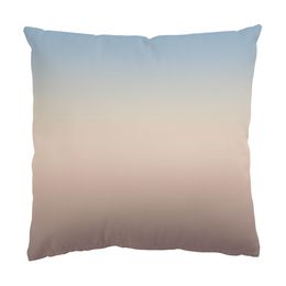 Bilderwelten Dekokissen Kissenbezug beige Abstrakt - Blau-Beige Farbverlauf - Bett Couch Sofakissen Bezug & F&uuml;llung in 40x40 50x50 60x60