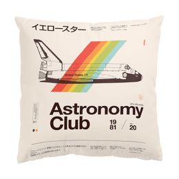 Bilderwelten Dekokissen Kissenbezug schwarz weiss originell modern - Astronomy - Club - Bett Couch Sofakissen Bezug & F&uuml;llung in 40x40 50x50 60x60
