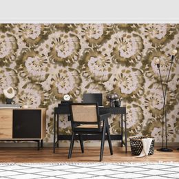 Bilderwelten Fototapete Batik auf Leinwand Struktur