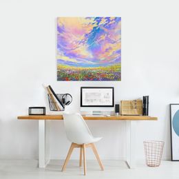 Bilderwelten Leinwandbild Gemalter Anime Himmel