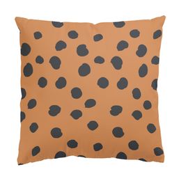 Bilderwelten Dekokissen orange Abstrakt - Apricot Punkte - Punkte Sofakissen Bezug & F&uuml;llung in 40x40 50x50 60x60