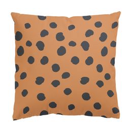 Bilderwelten Dekokissen Kissenbezug orange Abstrakt - Apricot Punkte - Punkte Sofakissen Bezug & F&uuml;llung in 40x40 50x50 60x60
