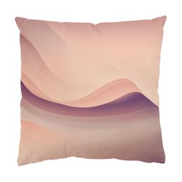 Bilderwelten Dekokissen Kissenbezug rosa Abstrakt - Pfirsichfarbener Verlauf - Bett Couch Sofakissen Bezug & F&uuml;llung in 40x40 50x50 60x60