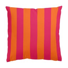 Bilderwelten Dekokissen PopArt Sommer Streifen Pink Orange