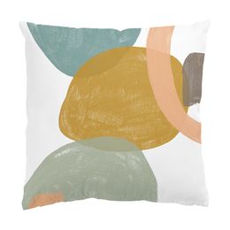 Bilderwelten Dekokissen pastell originell Abstrakt - Pailletten im Detail I - Bett Couch Sofakissen Bezug & F&uuml;llung in 40x40 50x50 60x60